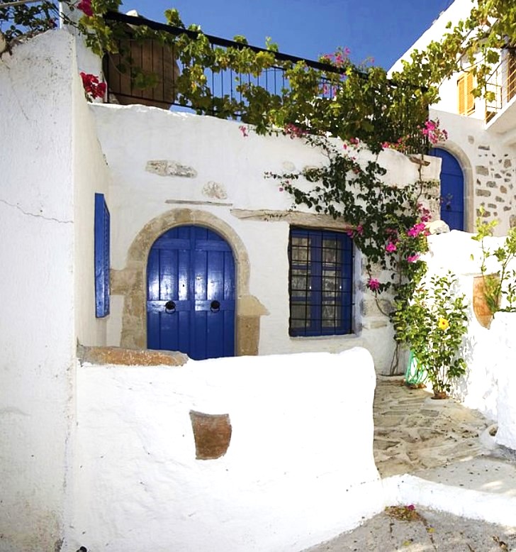 Kritsa - a small village in the mountain foothills with narrow